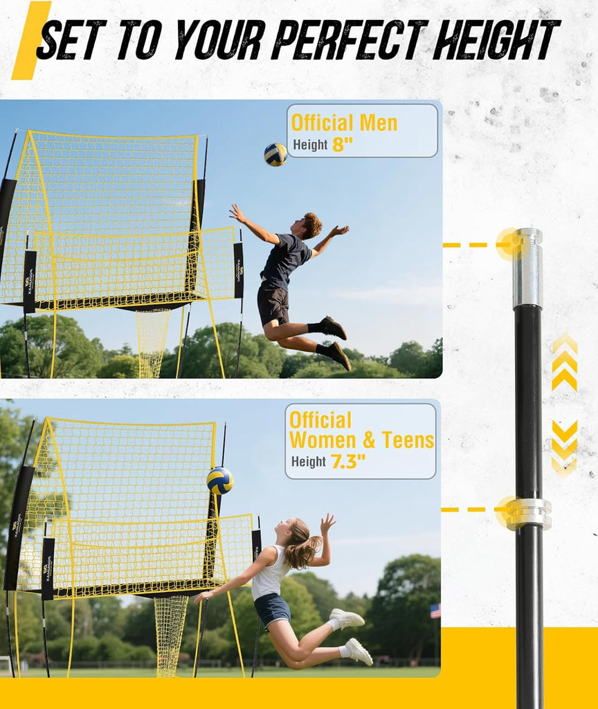 PodiuMax Volleyball Training Equipment, Volleyball Practice Net 2 Offi ...